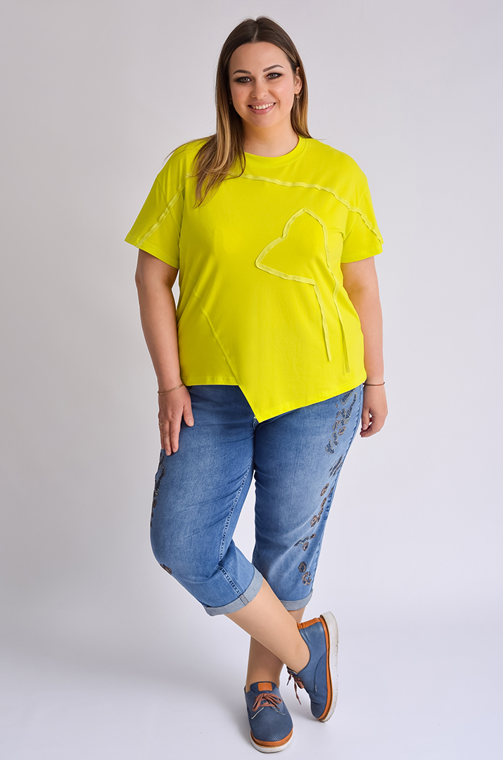 Купити капрі з візерунком зі стразів великих розмірів великий розмір ...