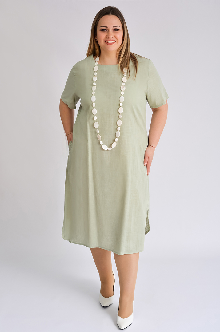 Купити однотонна сукня футляр із розрізами великих розмірів великий ...