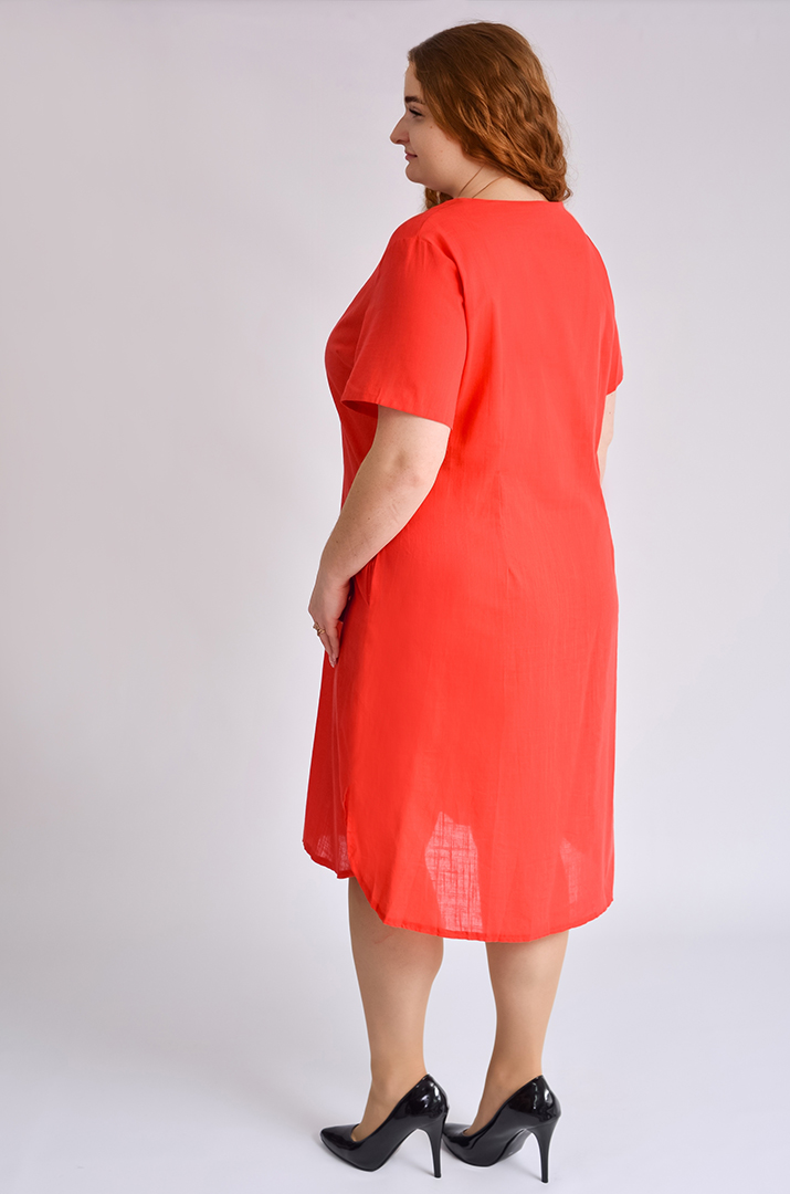 Купити однотонна сукня футляр із розрізами великих розмірів великий ...